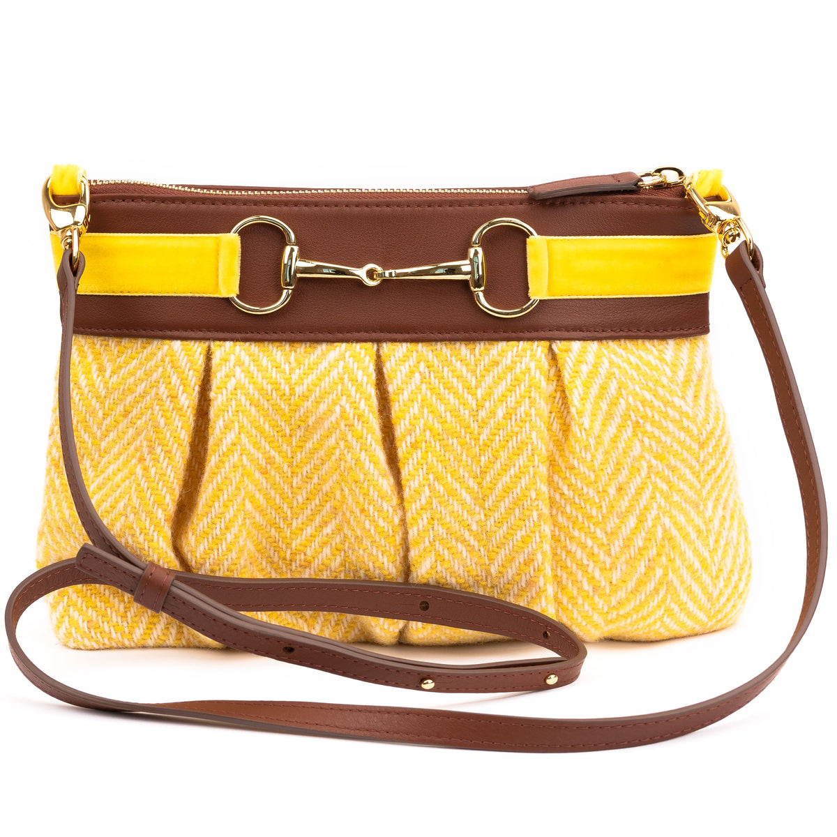 Pochette Equana cognac / gelb – Stilstück.de Taschen Manufaktur